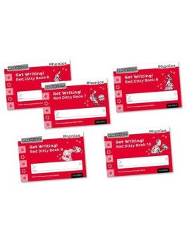 Read Write Inc. Phonics: Get Writing! Red Ditty Books 6-10 Mixed Pack ...
